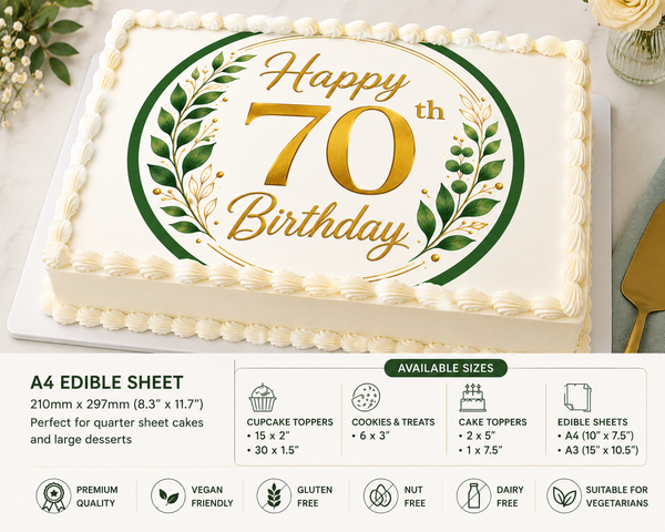 70th Birthday Cake Toppers - Incredible Toppers