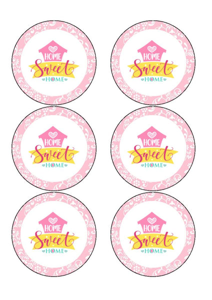 Happy New Home - Design 2 - edible cake/cupcake toppers - Incredible ...