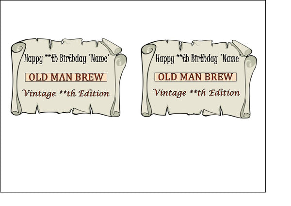 Personalised Beer Labels - Incredible Toppers